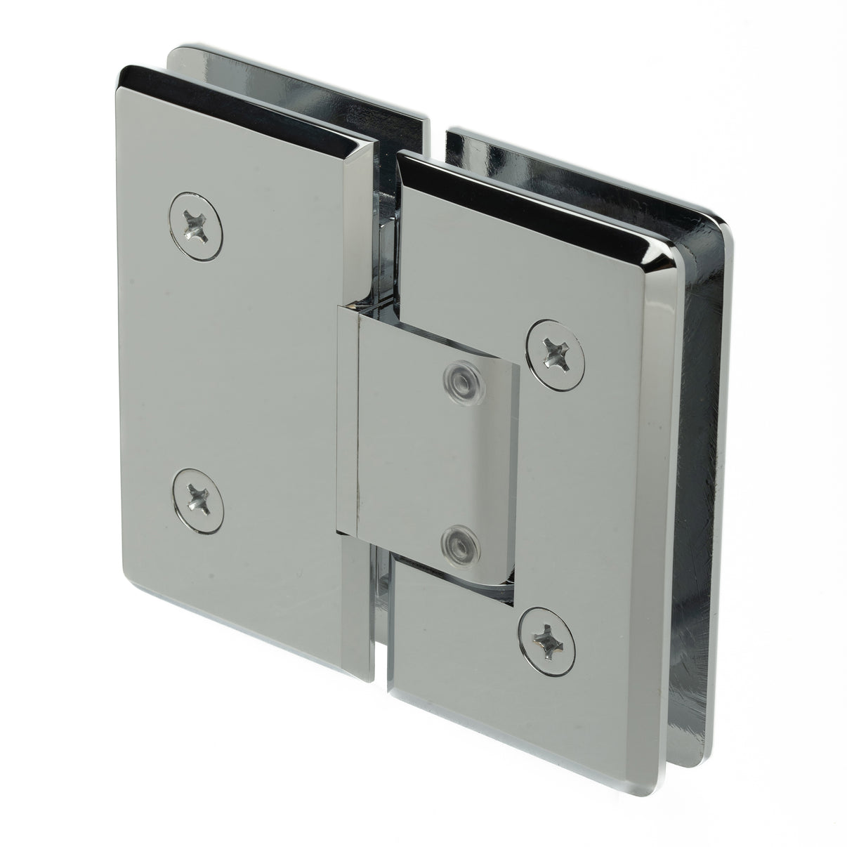 Adjustable 180 Degree Heavy Duty Glass-to-Glass Hinge with Beveled Edg ...