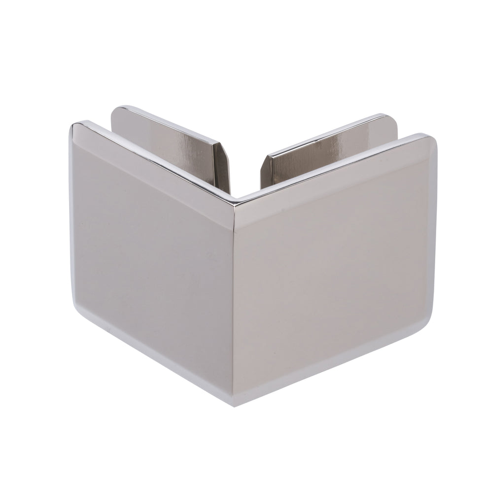 90 Degree Glass-to-Glass Clamp with Beveled Edges – SAM Hardware